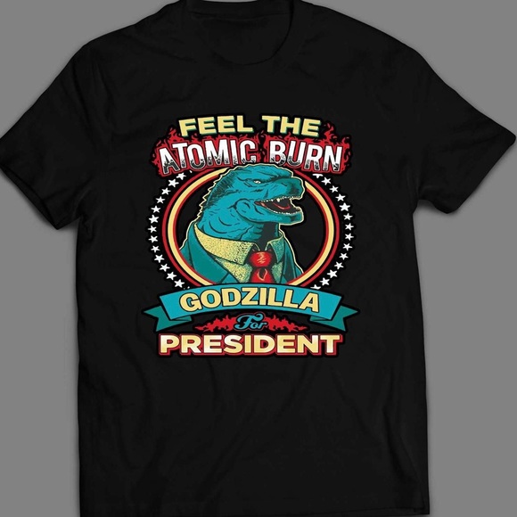 Shirts | Godzilla For President Graphic Tee | Poshmark